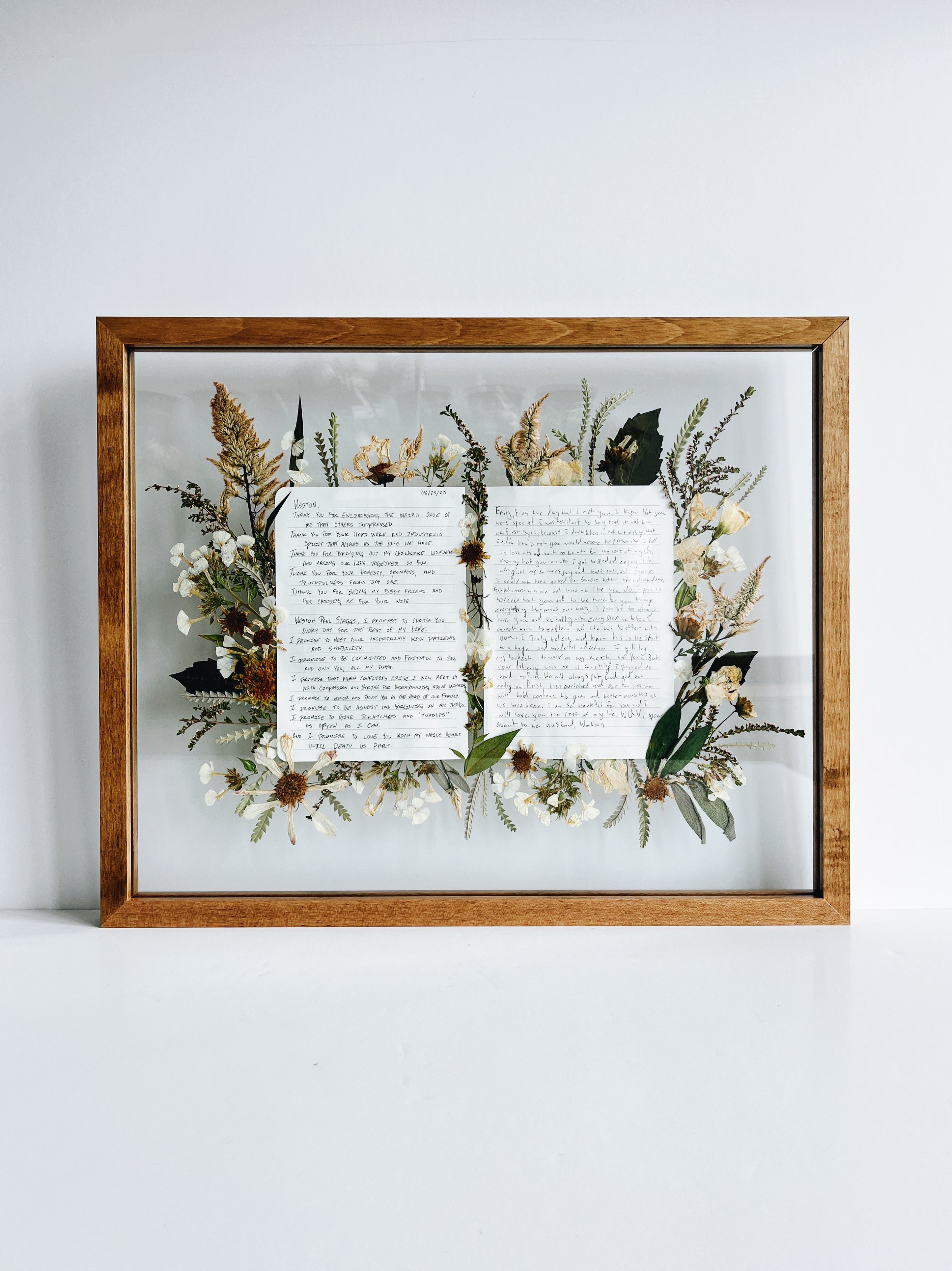 16x20 Wedding Vows – Flowers Of The Press